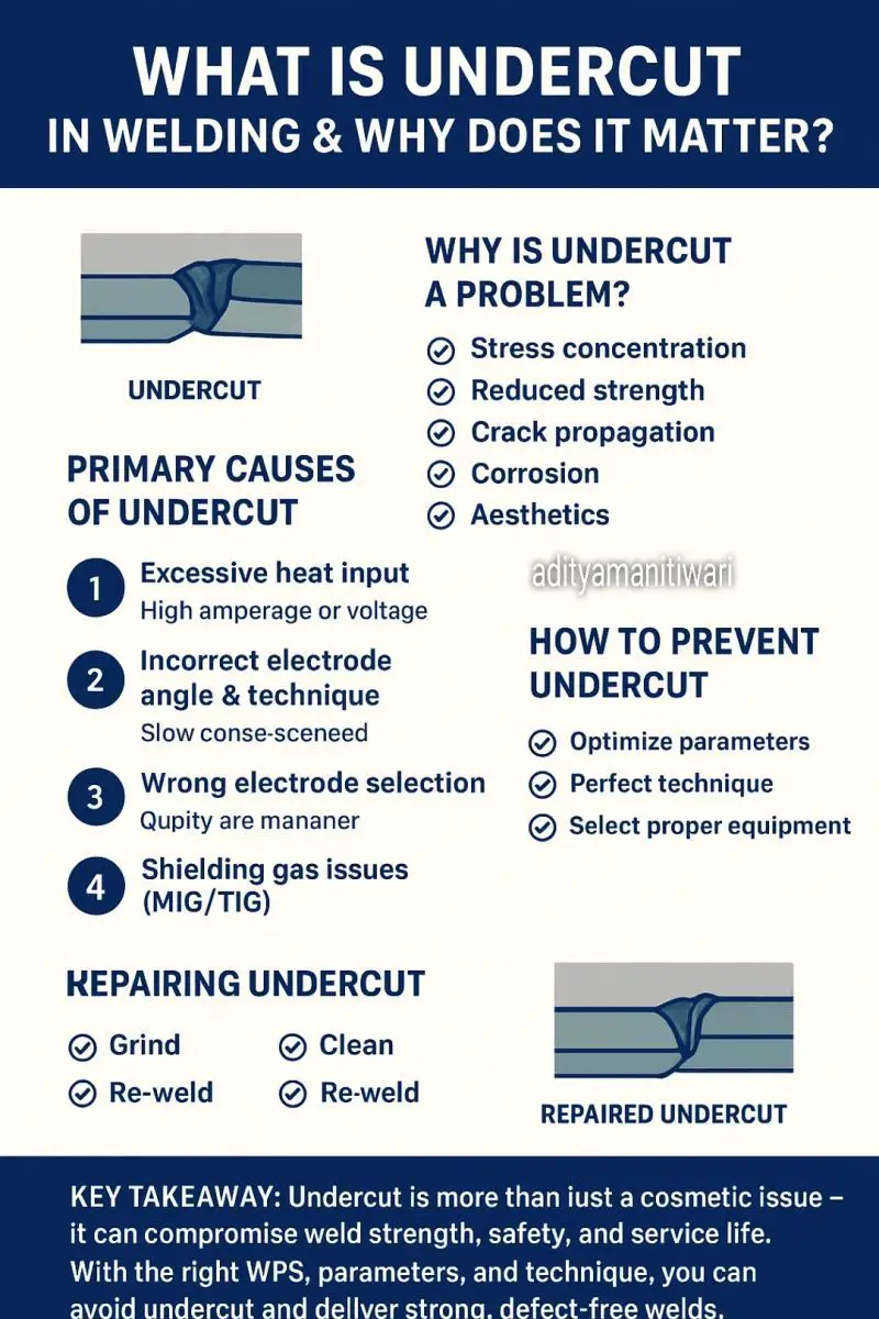 Undercut in Welding – Defect, Causes, and How to Avoid It